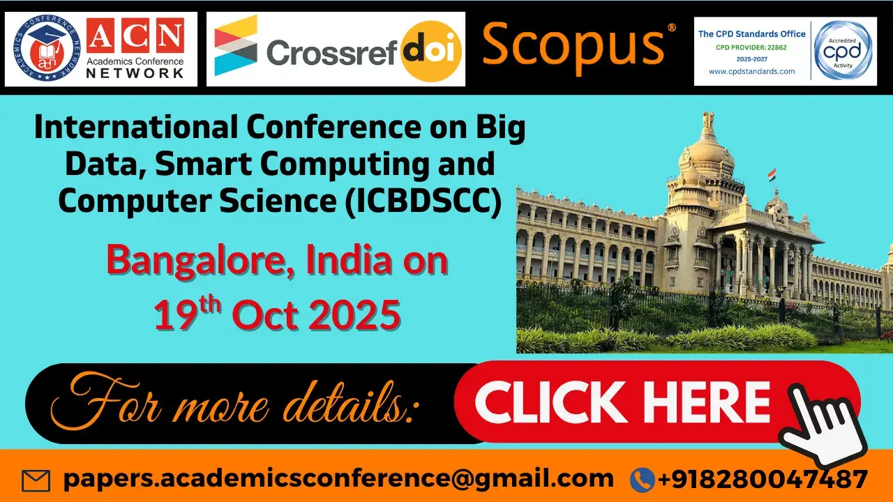 Upcoming International Conferences in Bangalore 2025-2026